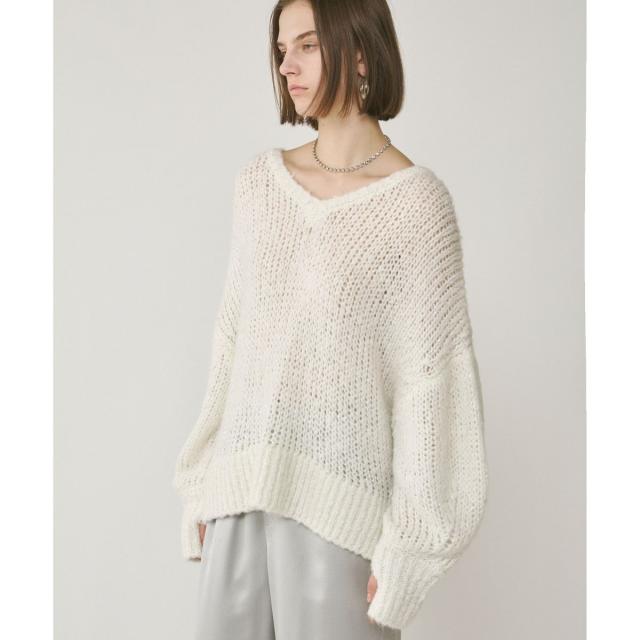 グレースコンチネンタル（GRACE CONTINENTAL）/スパンコール畦ニットトップ