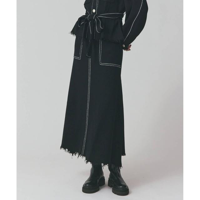 グレースコンチネンタル（GRACE CONTINENTAL）/ミラノリブロングスカート