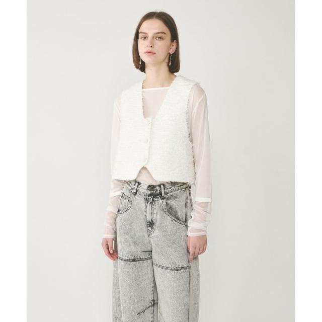 グレースコンチネンタル（GRACE CONTINENTAL）/ツイードショートジレジャケット