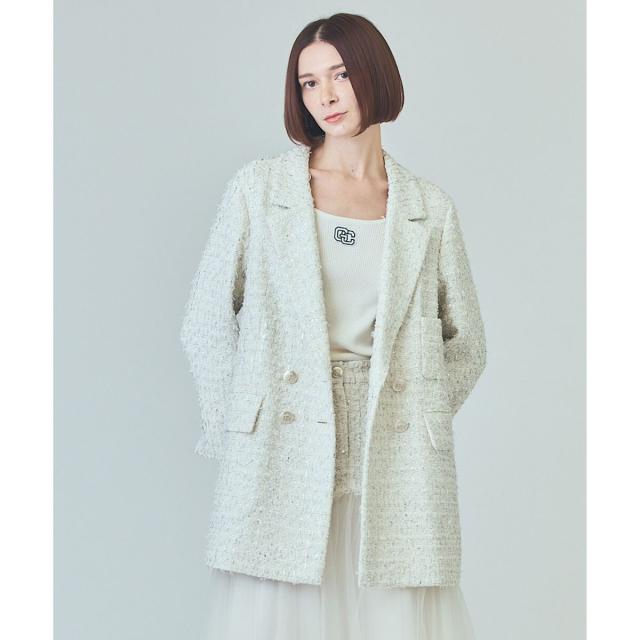 グレースコンチネンタル（GRACE CONTINENTAL）/ツイードテーラードコート