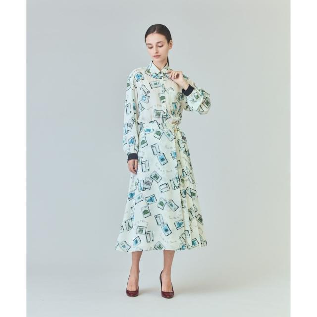 グレースコンチネンタル（GRACE CONTINENTAL）/トランププリントラップスカート