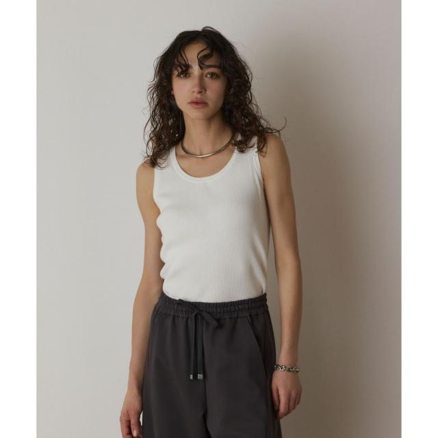 グレースコンチネンタル（GRACE CONTINENTAL）/Uネックリブニットトップ