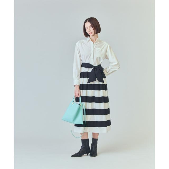 グレースコンチネンタル（GRACE CONTINENTAL）/ボーダーコンビシャツワンピース