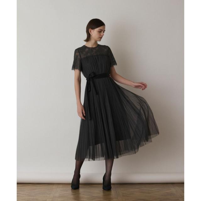 グレースコンチネンタル（GRACE CONTINENTAL）/チュールプリーツドレス