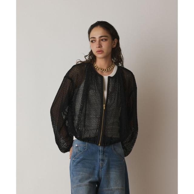 グレースコンチネンタル（GRACE CONTINENTAL）/メッシュギャザーブルゾン