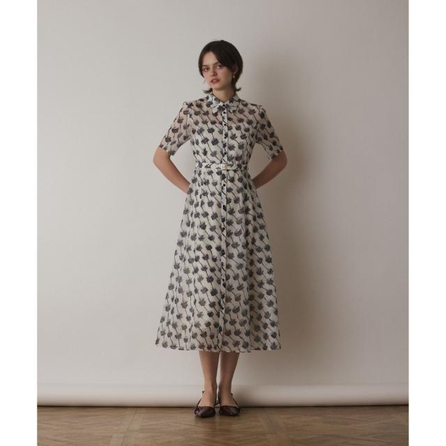 グレースコンチネンタル（GRACE CONTINENTAL）/ドローイングプリントワンピース