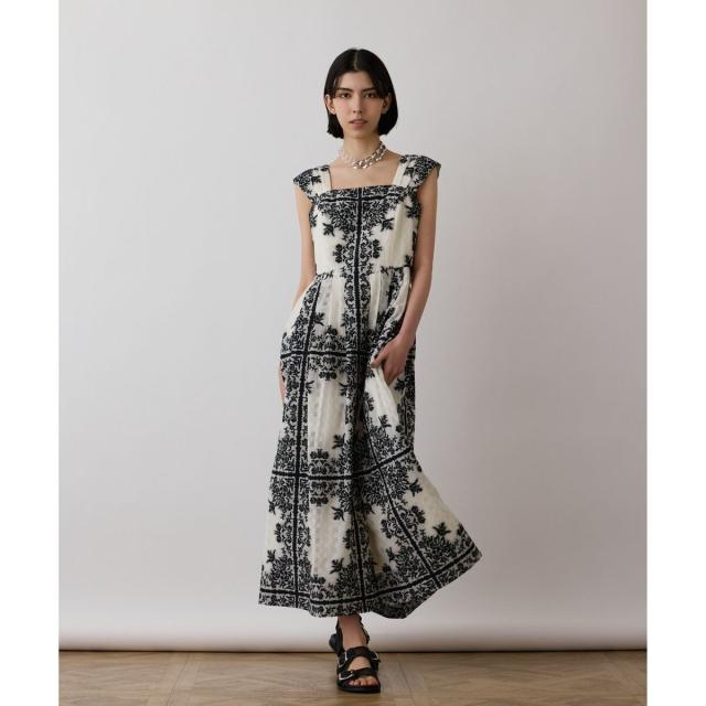 グレースコンチネンタル（GRACE CONTINENTAL）/フレームジャガードドレス