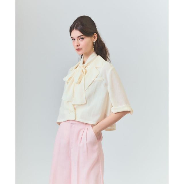 グレースコンチネンタル（GRACE CONTINENTAL）/リネンライクシアージャケット