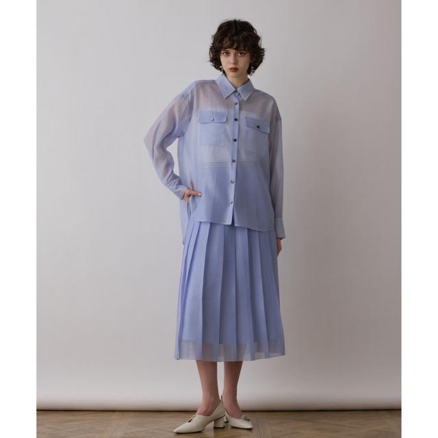 グレースコンチネンタル（GRACE CONTINENTAL）/マットシアーシャツ