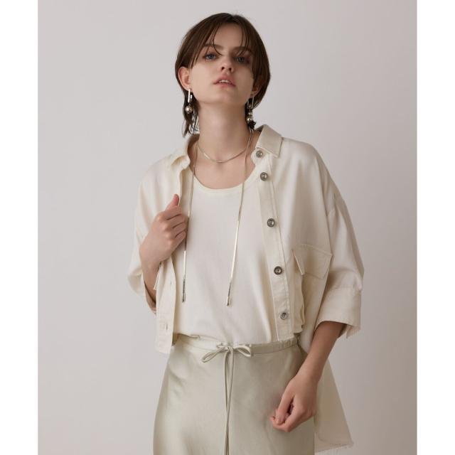 グレースコンチネンタル（GRACE CONTINENTAL）/ハーフスリーブルーズシャツ