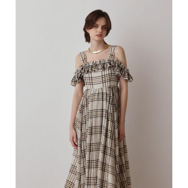 グレースコンチネンタル（GRACE CONTINENTAL）/チェックサッカーワンピース