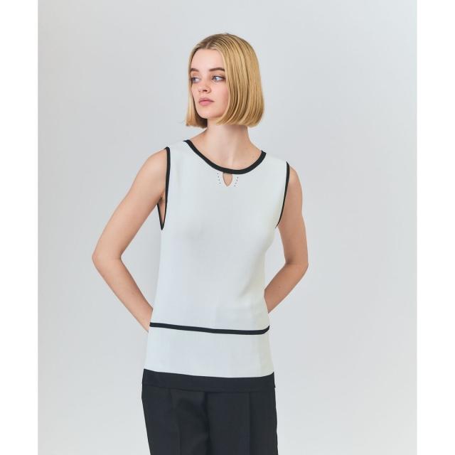 グレースコンチネンタル（GRACE CONTINENTAL）/ラインニットノースリーブ