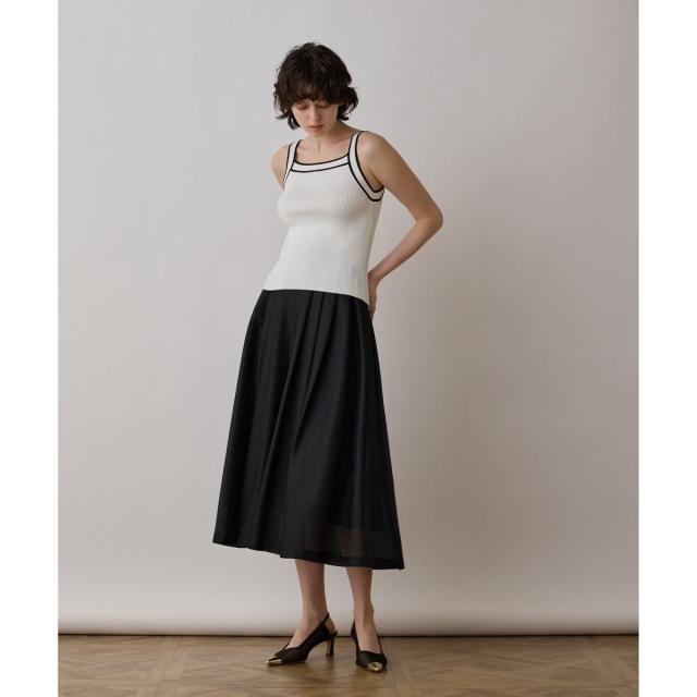 グレースコンチネンタル（GRACE CONTINENTAL）/バイカラーリブニットトップ