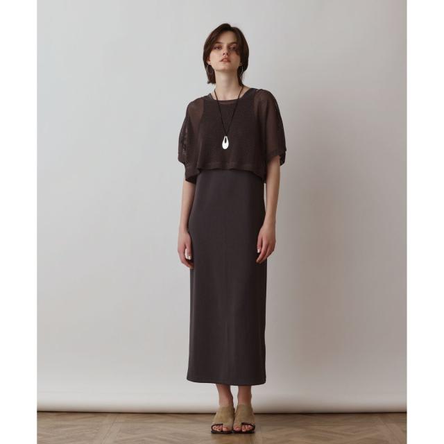 グレースコンチネンタル（GRACE CONTINENTAL）/メッシュレイヤードワンピース