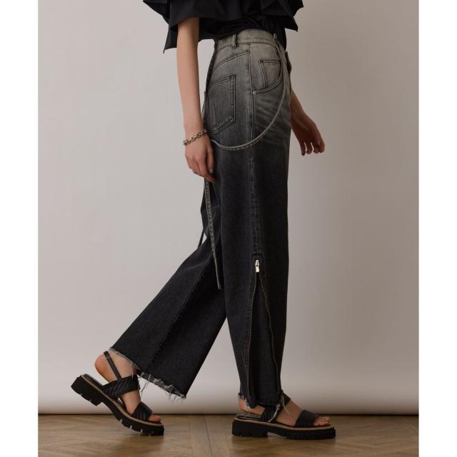 グレースコンチネンタル（GRACE CONTINENTAL）/サス付zipデニムパンツ