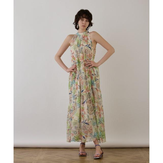 グレースコンチネンタル（GRACE CONTINENTAL）/リゾートプリントティアードワンピース