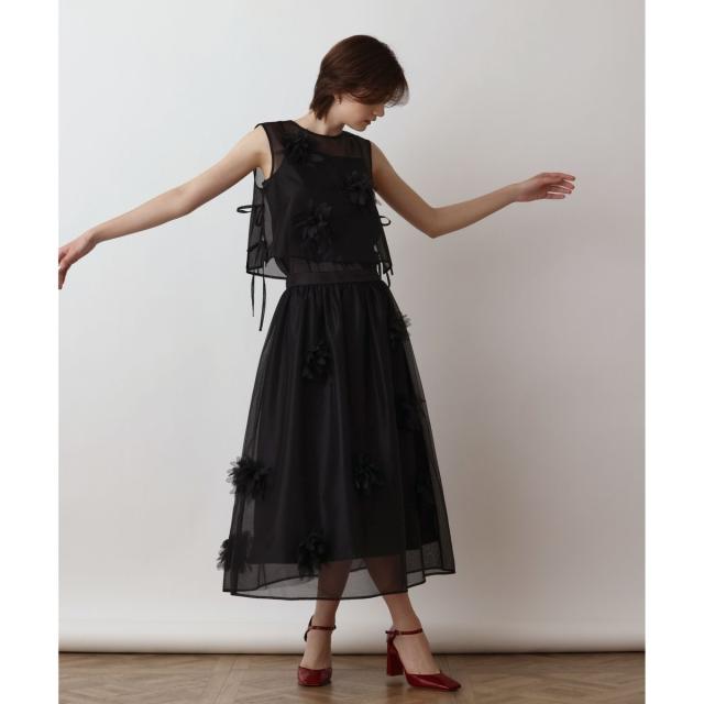 グレースコンチネンタル（GRACE CONTINENTAL）/メッシュフラワースカート