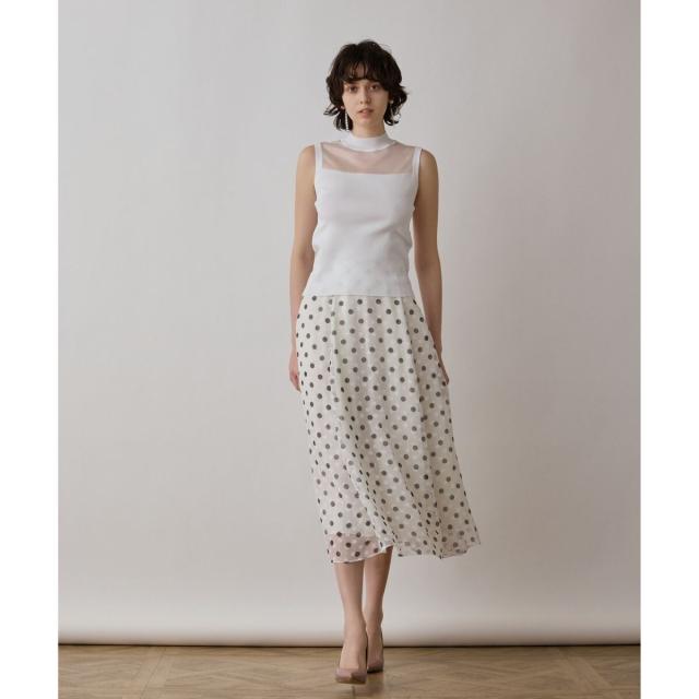 グレースコンチネンタル（GRACE CONTINENTAL）/シアーグロスニットトップ