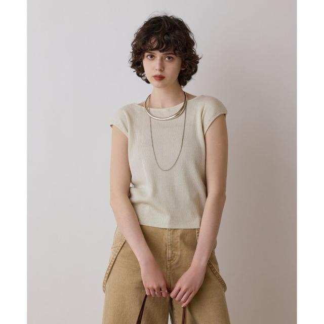 グレースコンチネンタル（GRACE CONTINENTAL）/スパンコールリブトップ