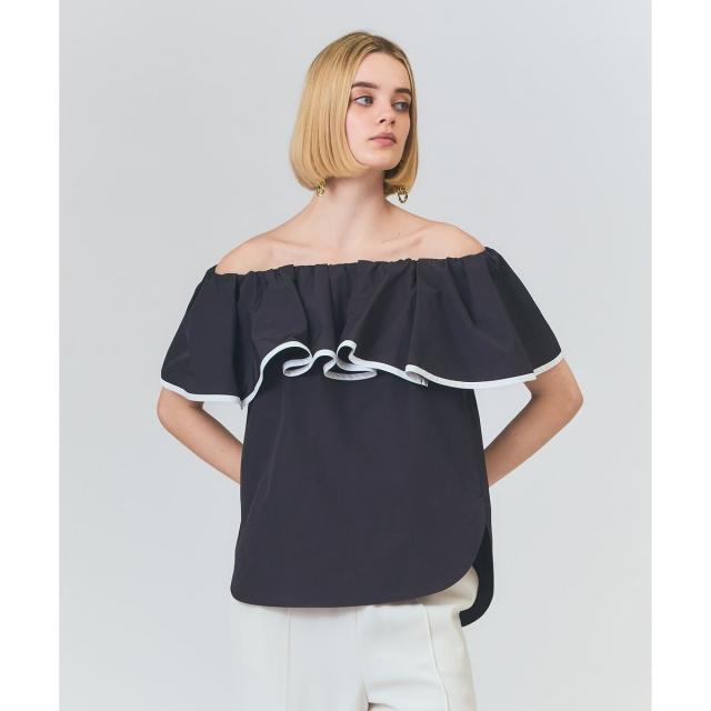 グレースコンチネンタル（GRACE CONTINENTAL）/ラッフルトリミングブラウス