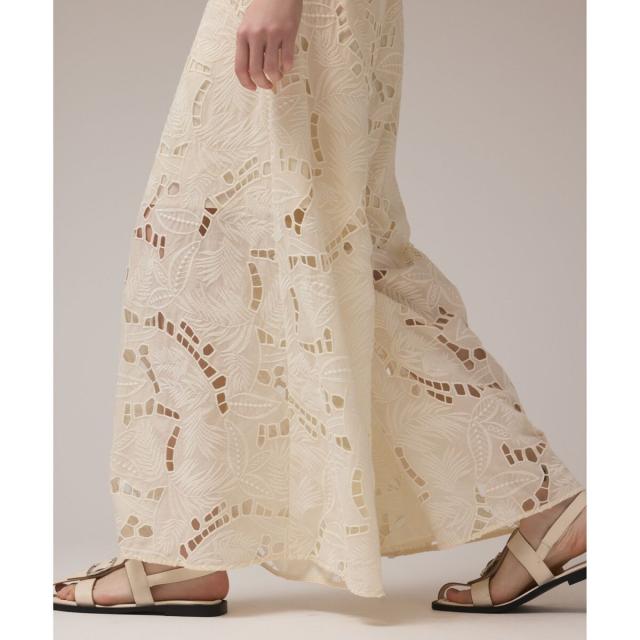 グレースコンチネンタル（GRACE CONTINENTAL）/カットワークバギーパンツ