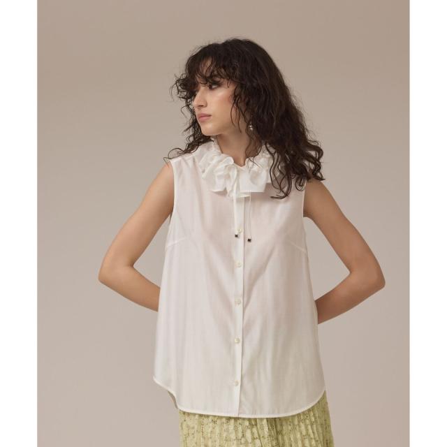 グレースコンチネンタル（GRACE CONTINENTAL）/マルチフリルノースリーブブラウス