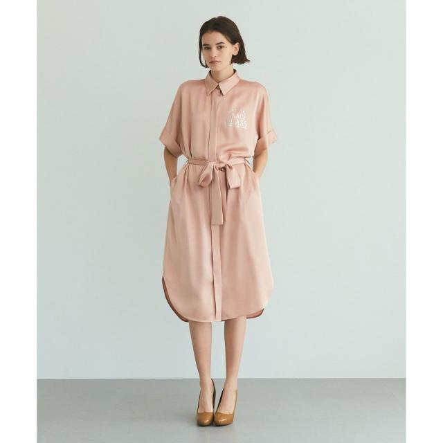 グレースコンチネンタル（GRACE CONTINENTAL）/ダブルサテンシャツドレス