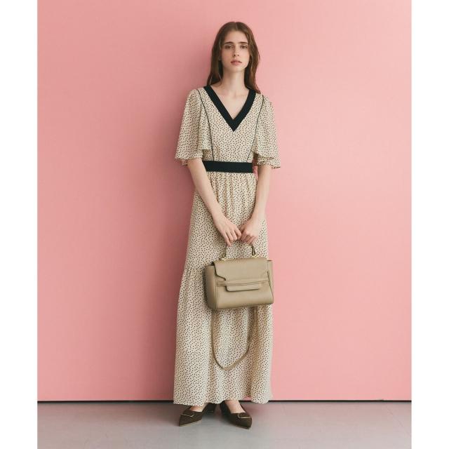 グレースコンチネンタル（GRACE CONTINENTAL）/ドットフレアスリーブマキシ