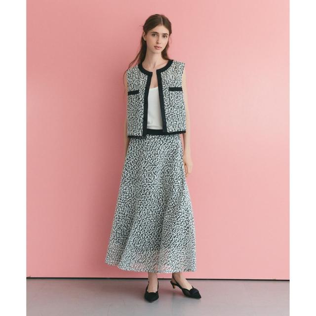 グレースコンチネンタル（GRACE CONTINENTAL）/フェザーembドレス