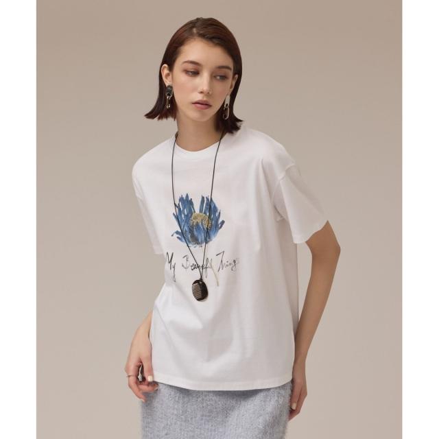 グレースコンチネンタル（GRACE CONTINENTAL）/カットフォトTシャツ