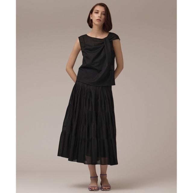 グレースコンチネンタル（GRACE CONTINENTAL）/プリーツティアードスカート