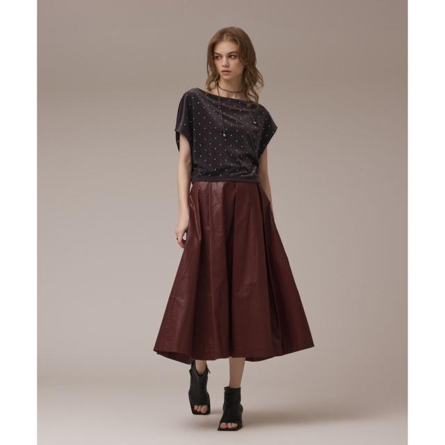 グレースコンチネンタル（GRACE CONTINENTAL）/コーティングタックスカート