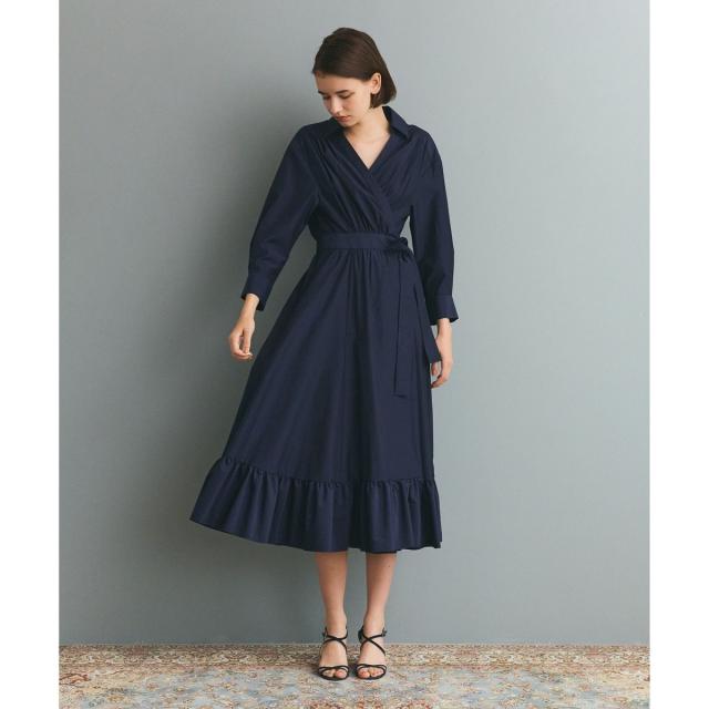 グレースコンチネンタル（GRACE CONTINENTAL）/カシュクールシャツワンピース