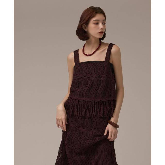 グレースコンチネンタル（GRACE CONTINENTAL）/クロシェレースキャミ