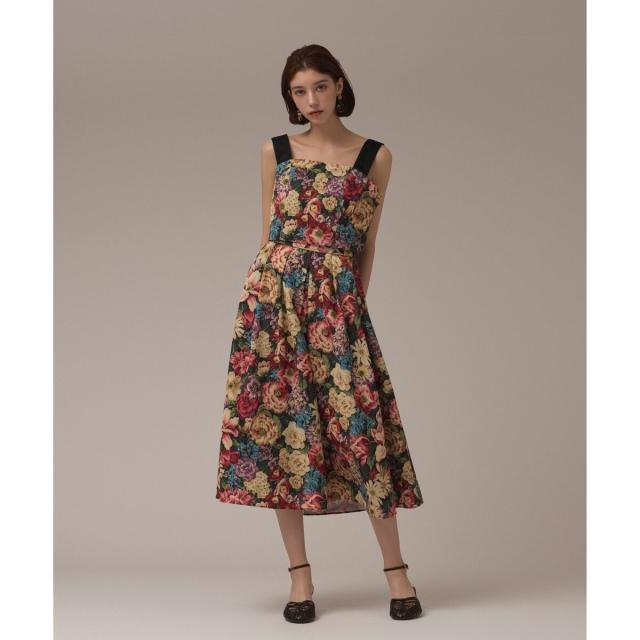 グレースコンチネンタル（GRACE CONTINENTAL）/アンティークフラワータックスカート