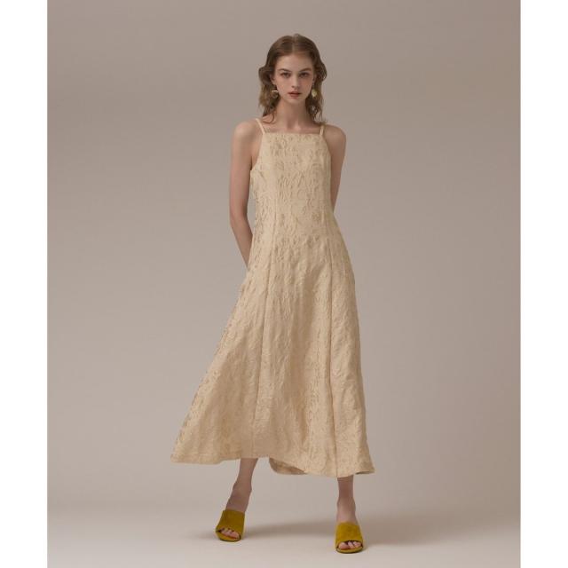 グレースコンチネンタル（GRACE CONTINENTAL）/リーフジャガードキャミワンピース