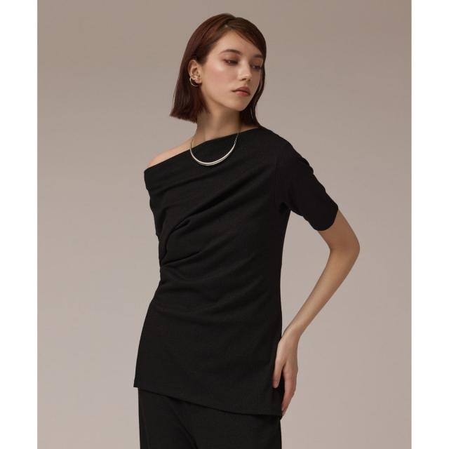 グレースコンチネンタル（GRACE CONTINENTAL）/ラメリブジャージトップ