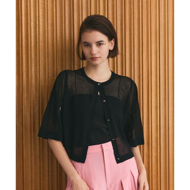 グレースコンチネンタル（GRACE CONTINENTAL）/ニットシアーケープカーディガン