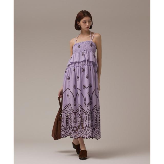 グレースコンチネンタル（GRACE CONTINENTAL）/カットワークマキシドレス