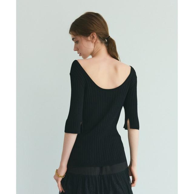 グレースコンチネンタル（GRACE CONTINENTAL）/リブニットトップ