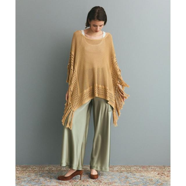 グレースコンチネンタル（GRACE CONTINENTAL）/ニットフリンジケープ