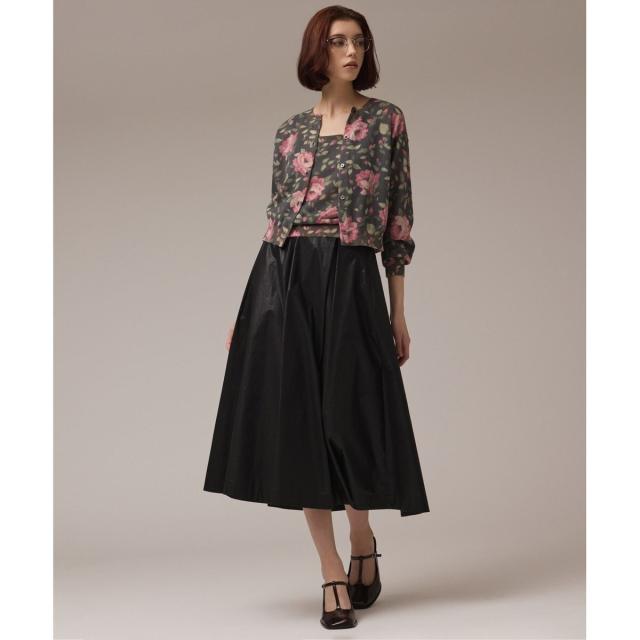 グレースコンチネンタル（GRACE CONTINENTAL）/ローズプリントニットカーディガン