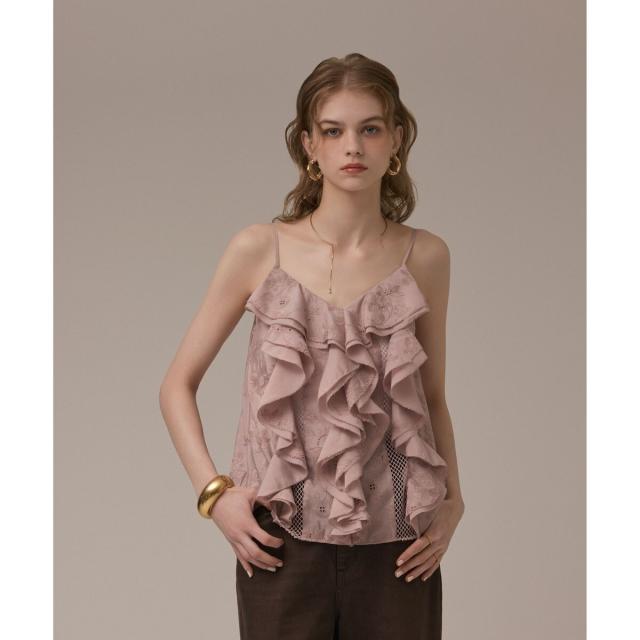 グレースコンチネンタル（GRACE CONTINENTAL）/エンブロイダリーキャミブラウス