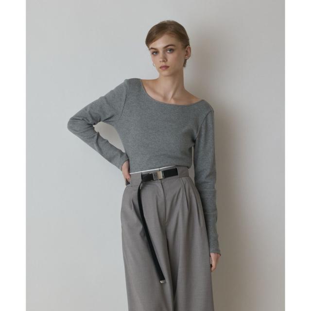 グレースコンチネンタル（GRACE CONTINENTAL）/ウールコットンテレコトップ