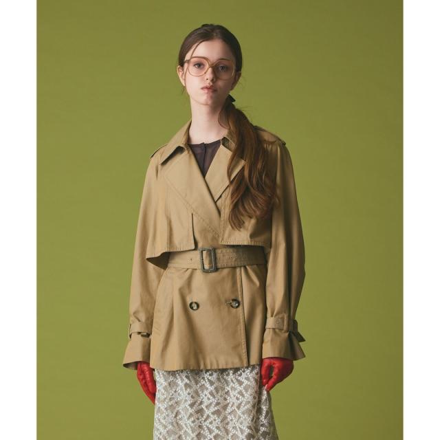 グレースコンチネンタル（GRACE CONTINENTAL）/ケープショートトレンチコート