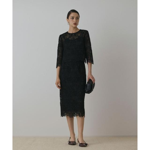 グレースコンチネンタル（GRACE CONTINENTAL）/レースタイトスカート