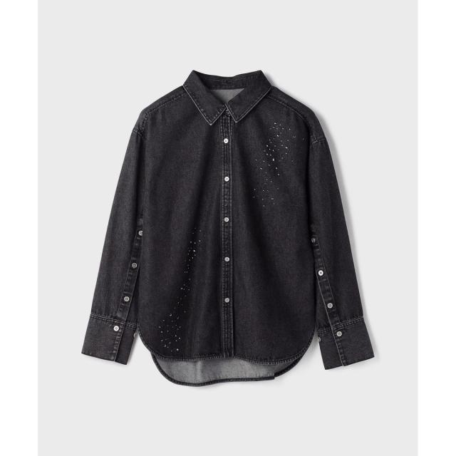 グレースコンチネンタル（GRACE CONTINENTAL）/ビジューデニムシャツ
