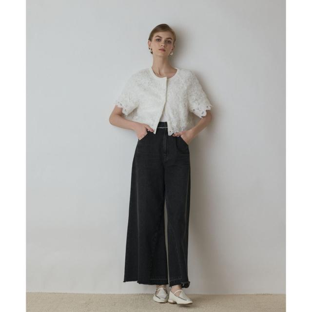 グレースコンチネンタル（GRACE CONTINENTAL）/フラワー刺繍ニットカーディガン