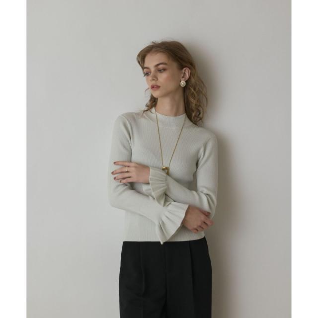 グレースコンチネンタル（GRACE CONTINENTAL）/ラメリブニットトップ