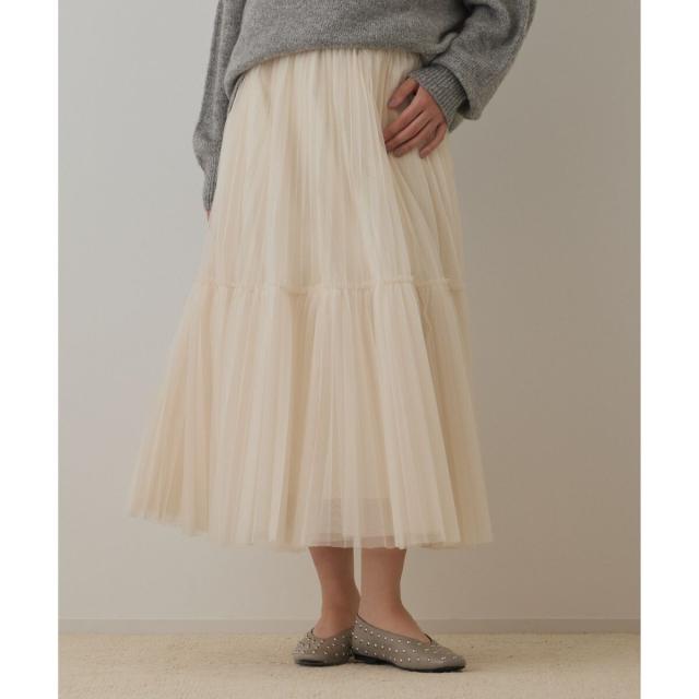 グレースコンチネンタル（GRACE CONTINENTAL）/チュールティアードスカート